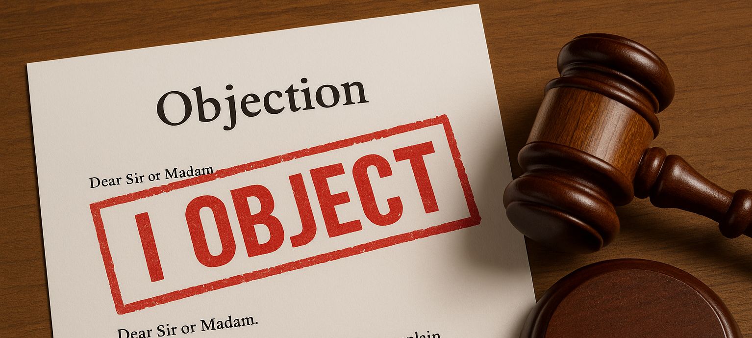 Objection Letter – TnT Author Service